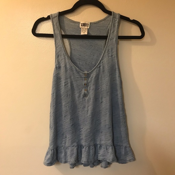 Scratch | Tops | Scratch Top W Ruffle Bottom Medium | Poshmark